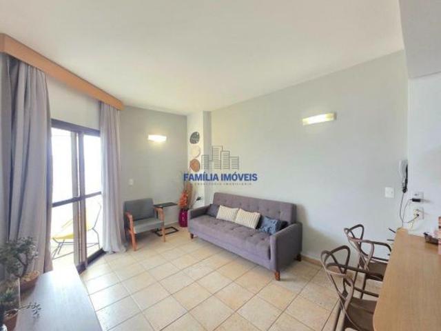 Flat à venda 1 quarto mobiliado 1 vaga lazer Boqueirão Santos/SP