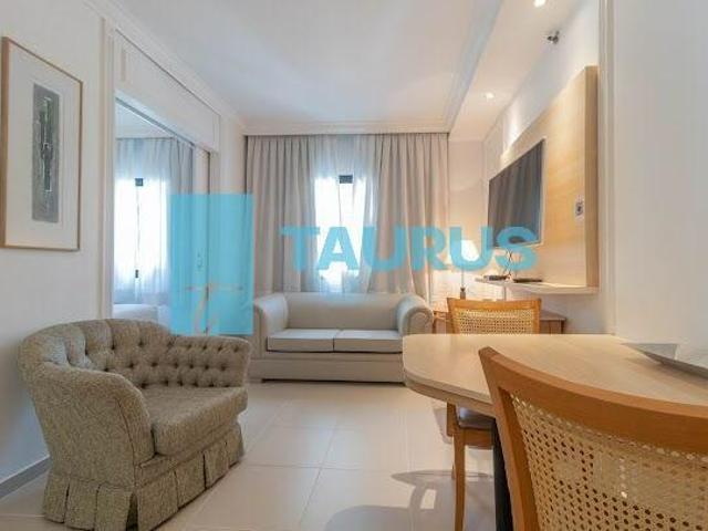 Flat à venda, mobilíado, 1 dormitório, 1 vaga, 32m², Bela Vista