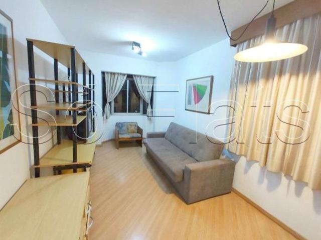 Flat Ambassador, mobiliado e disponível para venda com 41m², 01 dorm e 01 vaga
