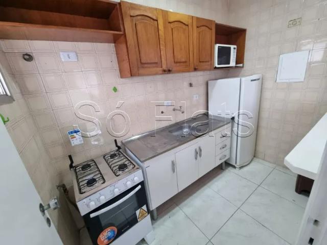 Flat Ambassador reformado na Vila Nova Conceição disponível para locação com 1 dormitório