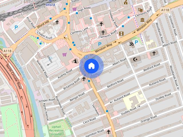 Flat Churchill Court, Albert Road, Ilford, IG1 1NG, UK