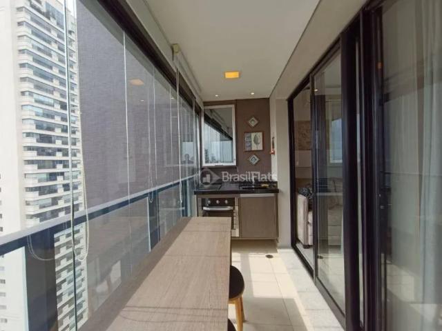 Flat com 1 dormitório para alugar, 36 m² por R$ 5.800,00/mês Campo Belo São Paulo/SP