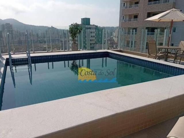 Flat com 1 dormitório à venda, 40 m² por R$ 330.000,00 Boqueirão Praia Grande/SP
