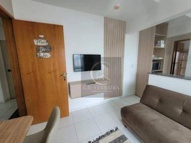 Flat com 1 dormitório à venda, 41 m² por R$ 351.750,00 Boqueirão Praia Grande/SP