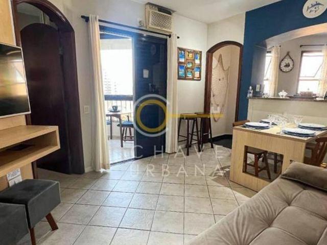 Flat com 1 dormitório à venda, 45 m² por R$ 511.000 Gonzaga Santos/SP