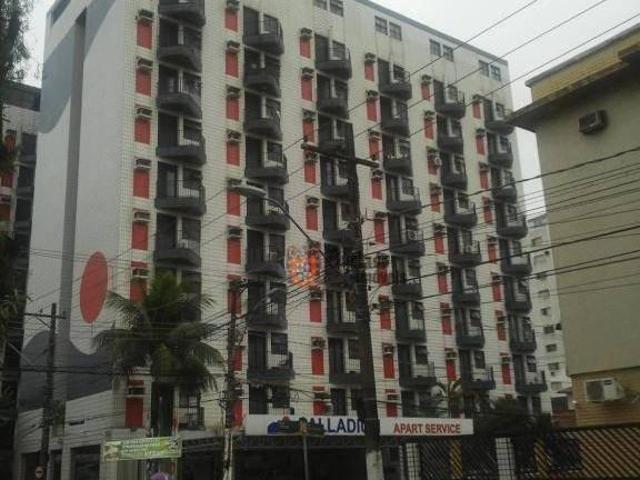 Flat com 1 dormitório à venda, 50 m² por R$ 180.000,00 Centro São Vicente/SP