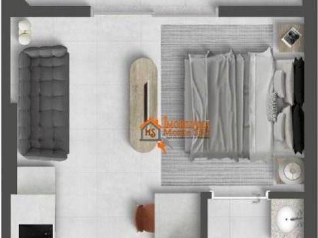 Flat com 1 dormitório à venda, 26 m² por R$ 500.900 Centro Guarulhos/SP