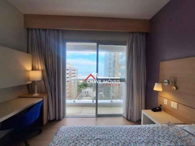 Flat com 1 dormitório à venda, 30 m² por R$ 365.000,00 Pompéia Santos/SP