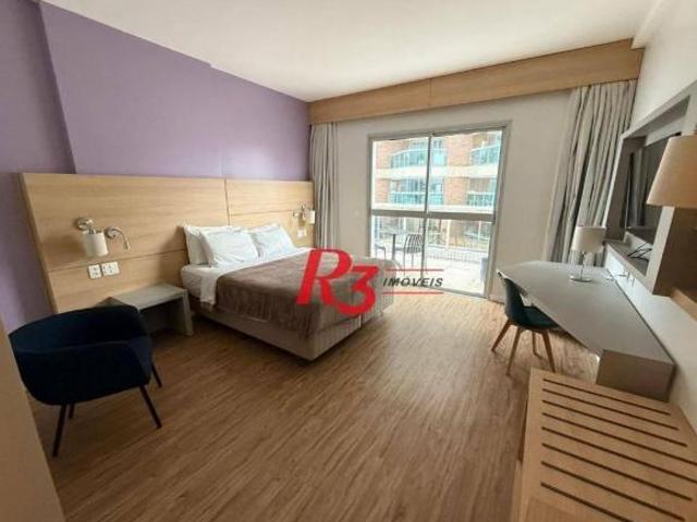 Flat com 1 dormitório à venda, 36 m² por R$ 583.000,00 Gonzaga Santos/SP