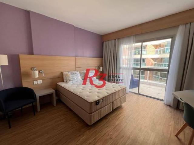 Flat com 1 dormitório à venda, 36 m² por R$ 583.000,00 Gonzaga Santos/SP