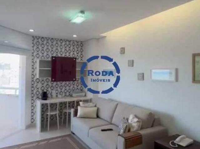 Flat, com 1 dormitório e vista mar à venda em Santos, localizado no bairro do Boqueirão