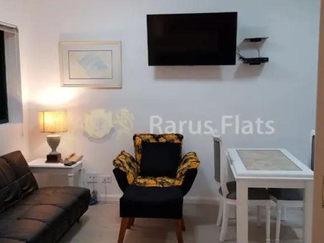 Flat com 1 Quarto para alugar, 40m² Itaim Bibi