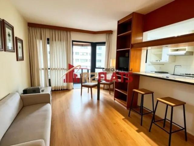 Flat com 1 Quarto para alugar, 47m² Itaim Bibi