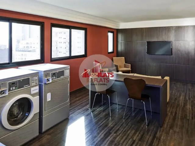 Flat com 1 Quarto para alugar, 35m² Itaim Bibi
