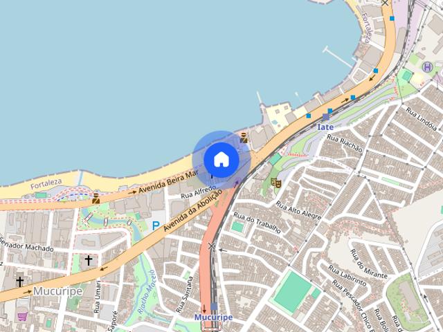 Flat com 1 quarto para alugar na Avenida Beira Mar, 4620, Mucuripe, Fortaleza