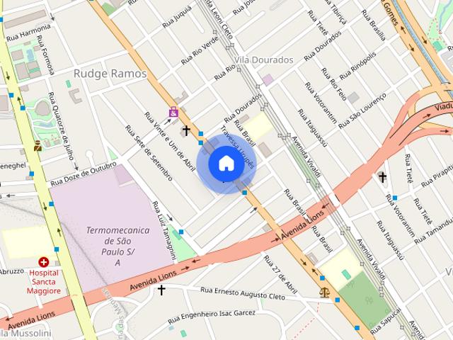 Flat com 1 quarto para alugar na Avenida Kennedy, Jardim do Mar, São Bernardo do Campo