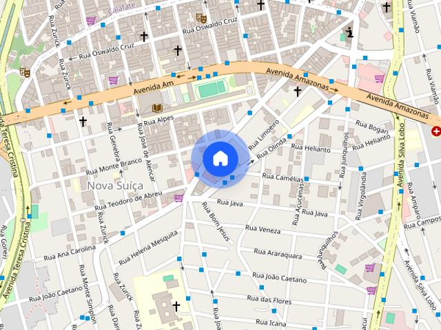 Flat com 1 quarto para alugar no Estoril, Belo Horizonte
