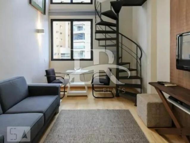 Flat com 1 Quarto para venda ou aluguel, 44m² Vila Olímpia