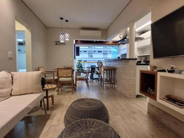 Flat com 2 dormitórios à venda, 75 m² por R$ 890.000,00 Pitangueiras Guarujá/SP