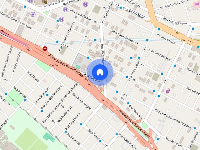 Flat com 2 Quartos para alugar, 48m² Vila Olímpia