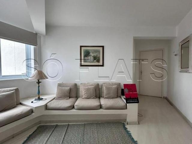 Flat Duplex 46m² à venda na Vila Nova Conceição com vaga e serviços completos