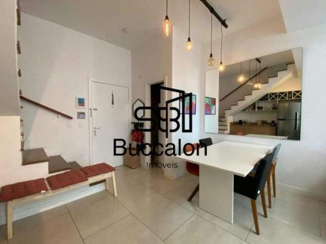 Flat Duplex à Venda — Gonzaga, Santos/SP | 80 m² • 2 Dormitórios • Closet • Lazer Completo • 2 Quadr