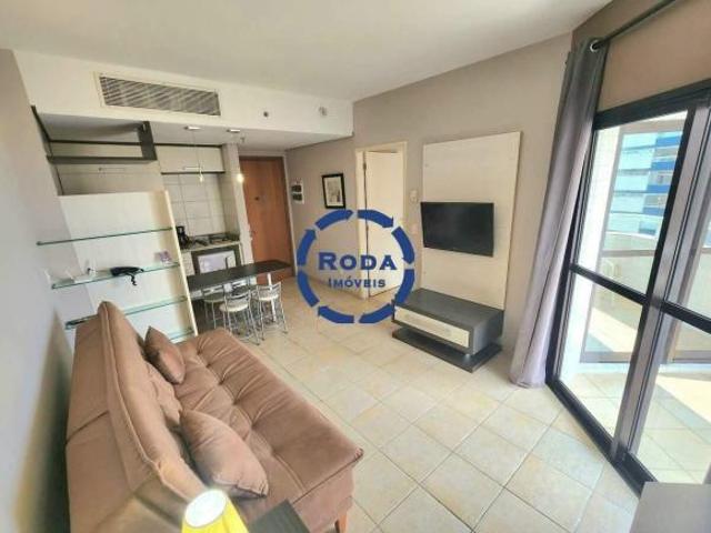 Flat de 1 suíte à venda com vista mar, lazer completo Boqueirão, Santos/SP