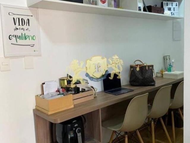 Flat de 1 quarto para venda na República Condomínio Vibe