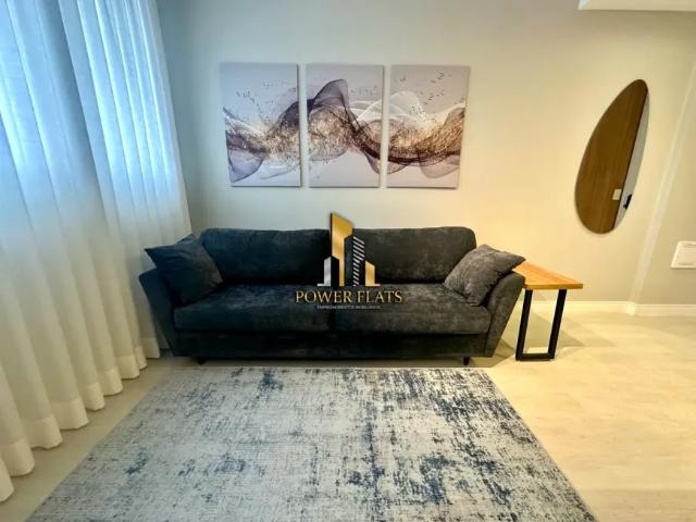 Flat de 40m² mobiliado no Extension Berrini – Andar alto, vista privilegiada