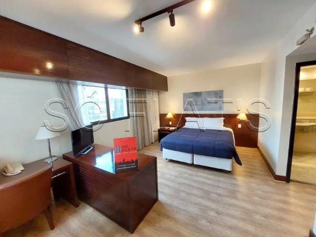Flat disponível para locação no Wyndham Berrini, contendo 29m², 1 dormitório e 1 vaga de garagem