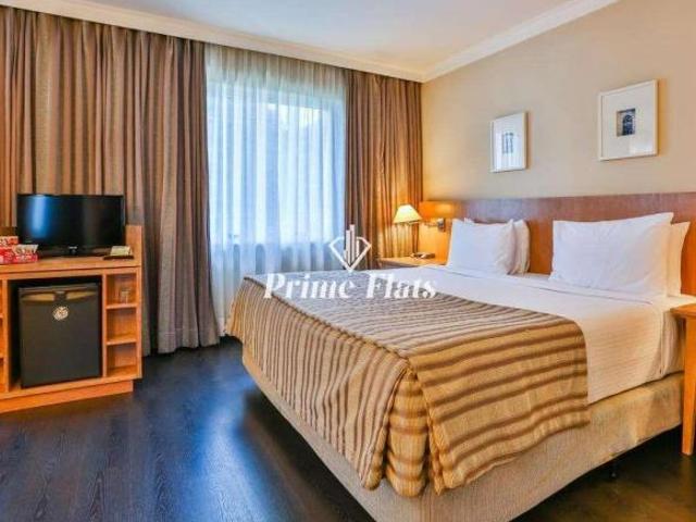 Flat disponível para venda no Park Inn by Radisson Berrini no Brooklin Novo, com 28m², 1 dormitório