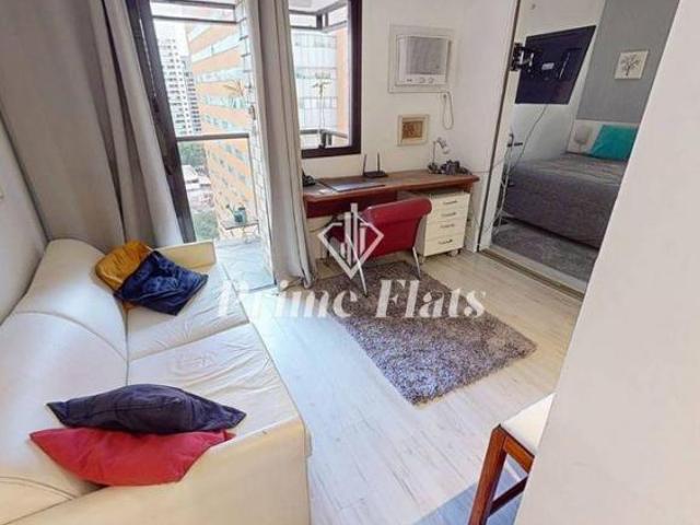 Flat disponível para venda no QI Intelligence Flat em Moema, com 37m², 1 dormitório e 1 vaga
