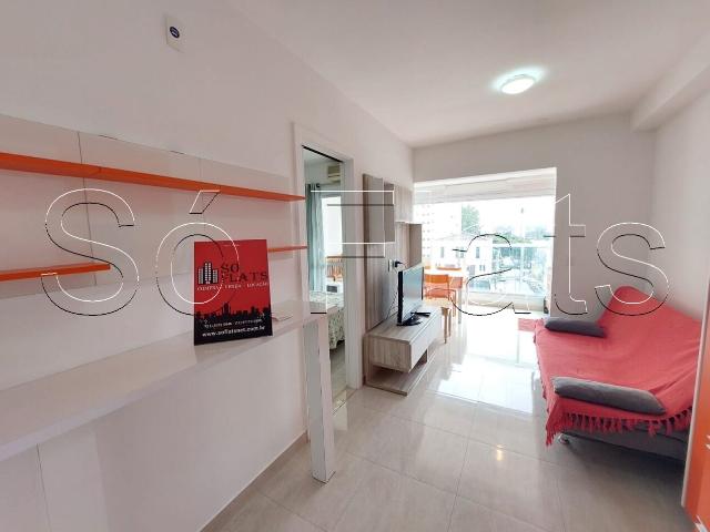 Flat em Brooklin Paulista, São Paulo/SP de 34m² 1 quartos para locação R$ 2.700,00/mes