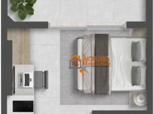 Flat em Centro, Guarulhos/SP de 19m² 1 quartos à venda por R$ 412.900,00