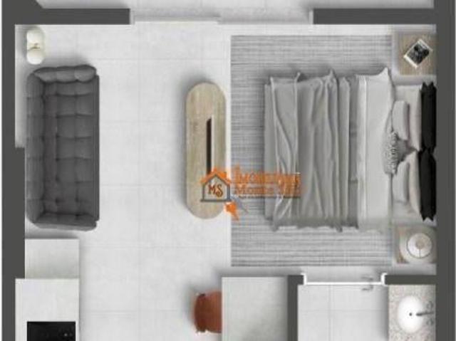 Flat em Centro, Guarulhos/SP de 31m² 1 quartos à venda por R$ 570.900,00