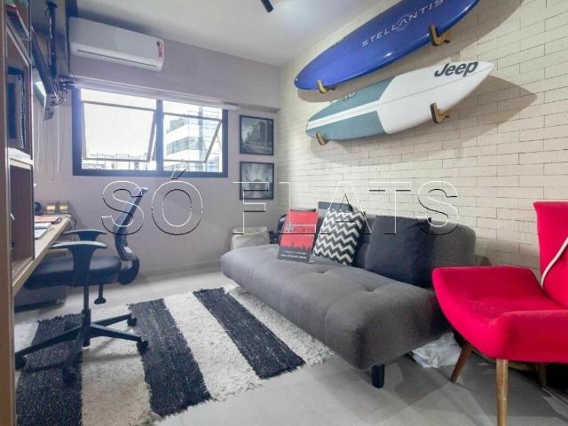 Flat em Cidade Monções, São Paulo/SP de 29m² 1 quartos para locação R$ 4.334,00/mes