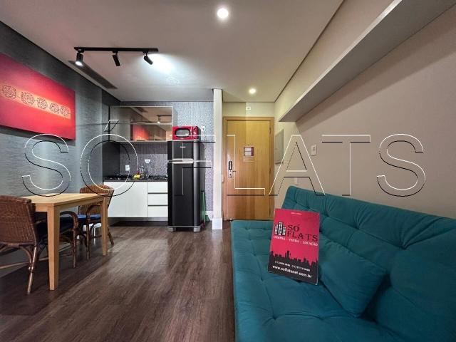 Flat em Cidade Monções, São Paulo/SP de 32m² 1 quartos para locação R$ 4.599,00/mes