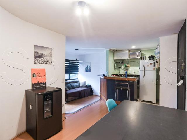 Flat em Cidade Monções, São Paulo/SP de 49m² 1 quartos para locação R$ 3.420,00/mes