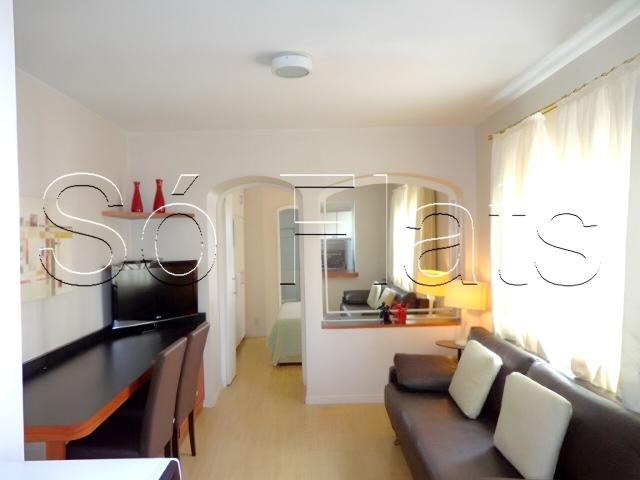 Flat em Jardim Paulista, São Paulo/SP de 42m² 1 quartos para locação R$ 3.600,00/mes