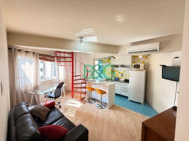 Flat em Vila Nova Conceição, São Paulo/SP de 50m² 1 quartos à venda por R$ 649.000,00