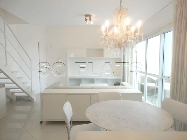 Flat em Vila Nova Conceição, São Paulo/SP de 74m² 1 quartos para locação R$ 9.893,00/mes