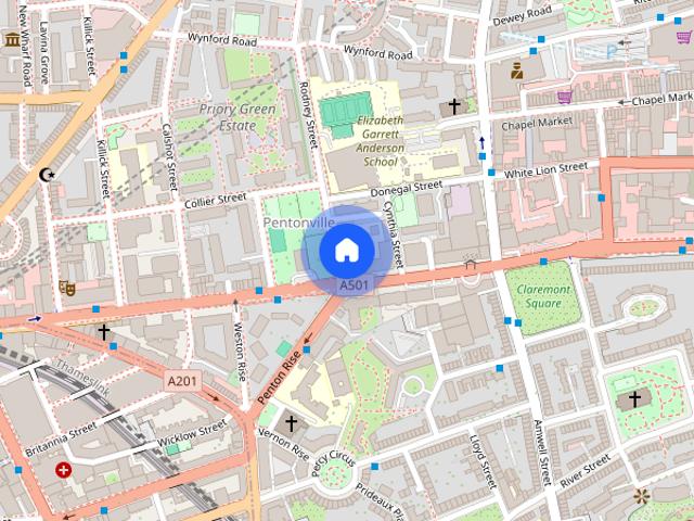 Flat, Fitzgerald Court, b Rodney Street, London