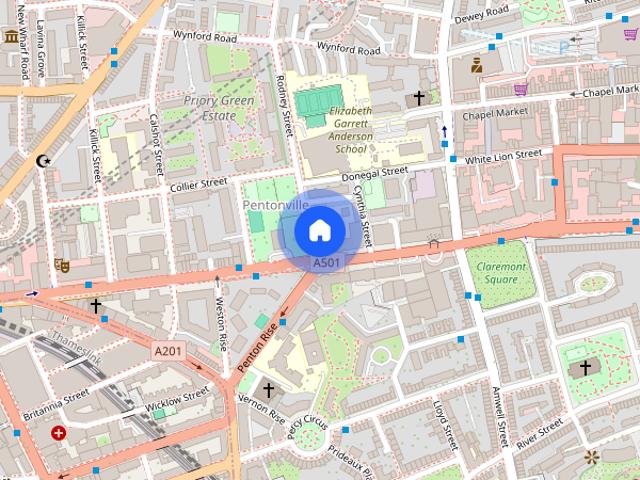 Flat, Fitzgerald Court, b Rodney Street, London