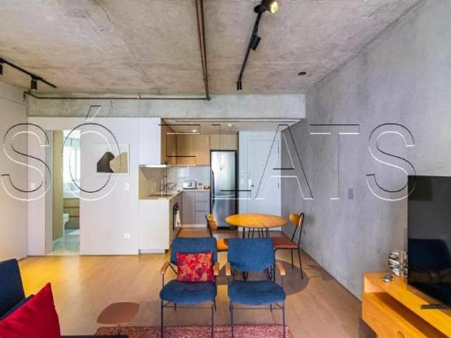 Flat George V Itaim disponivel para venda, com 60m², 1 dormitório e 1 vaga de garagem
