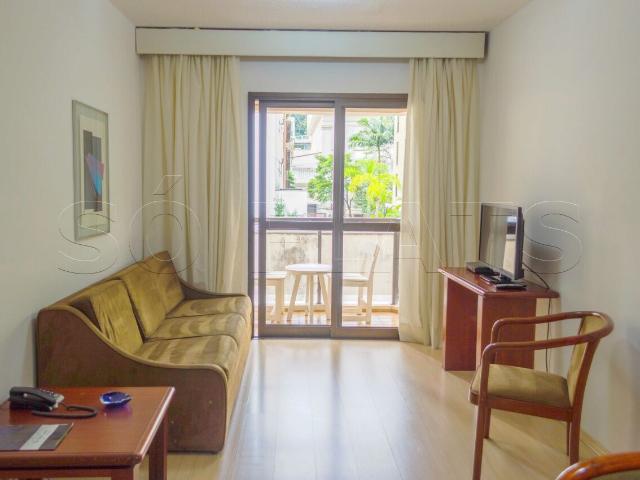 Flat para Aluguel com 1 quartos, 45 m² por R$ 3.000
