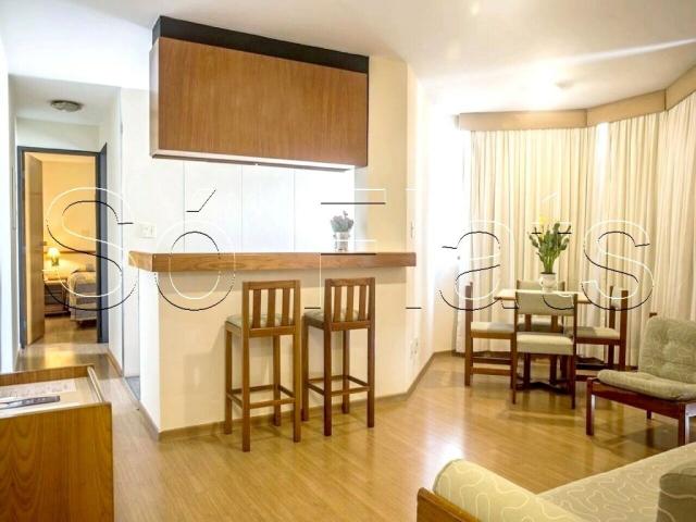 Flat para Aluguel com 1 quartos, 48 m² por R$ 2.300