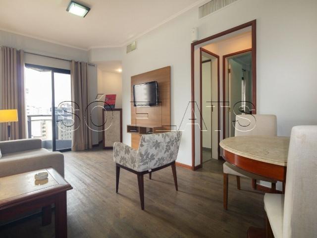 Flat para Aluguel com 1 quartos, 42 m² por R$ 3.100