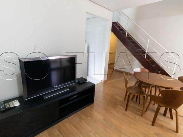 Flat para Aluguel com 1 quartos, 55 m² por R$ 3.500
