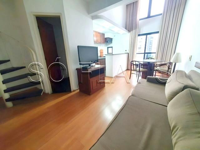 Flat para Aluguel com 1 quartos, 50 m² por R$ 2.500