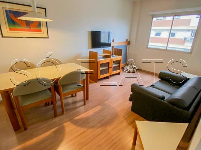 Flat para Aluguel com 1 quartos, 70 m² por R$ 3.700